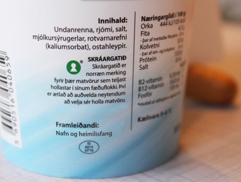 Almennar merkingar | Matvælastofnun